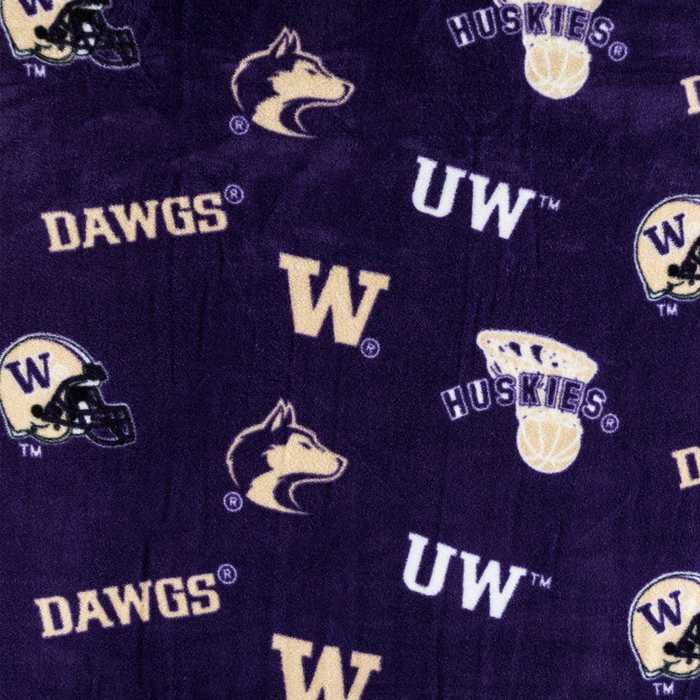 University of Washington Allover Collegiate Fleece Fabric | Hobby Lobby ...